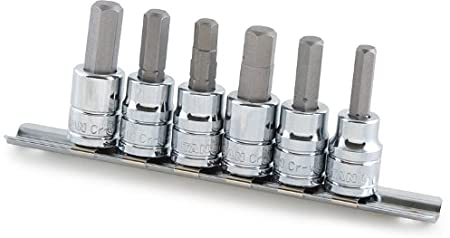 16115 Titan 6 pc Hex Bit Set SAE & Metric 1/4" to 3/8" & 7 mm to 10 mm