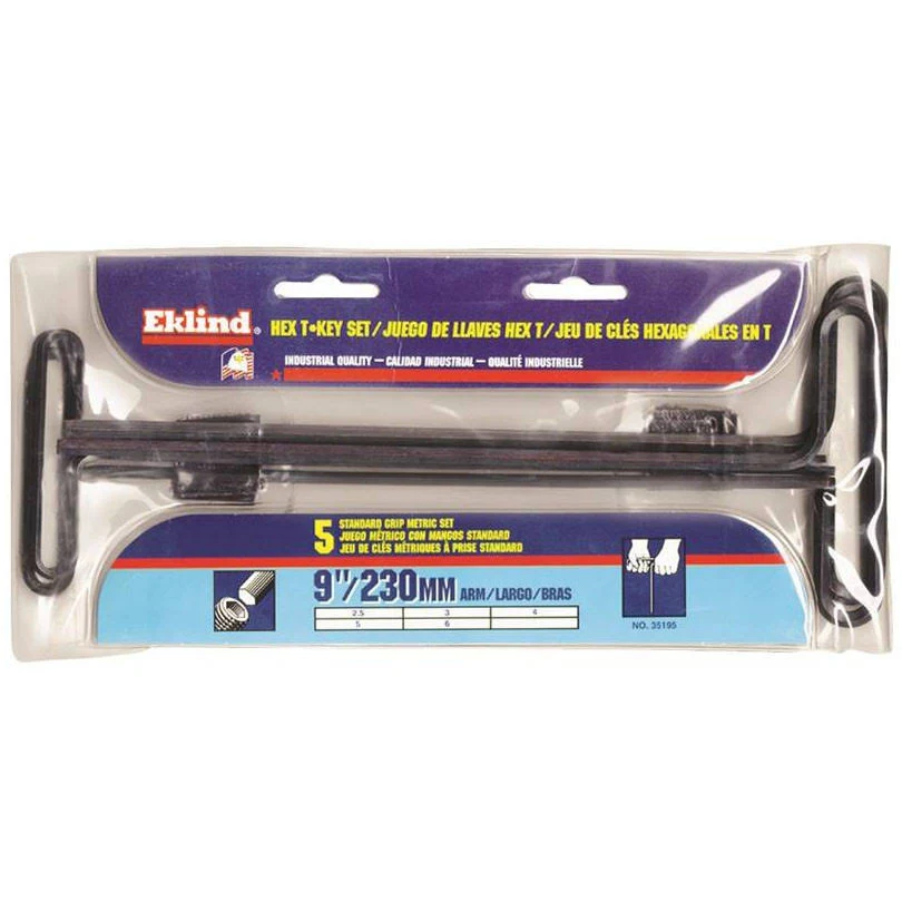 Eklind 5 Pc. Metric Long Standard Grip Hex T-Handle Set | 35195 | KITTS ...