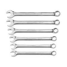 51022 GREAT NECK 6 pc Combination Wrench Set SAE Sizes: 3/8" to 3/4"
