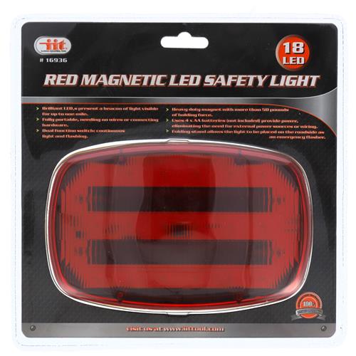 Red Magnetic 18 LED Safety Light | 16936 | AAA KITTS LANDING PAGE